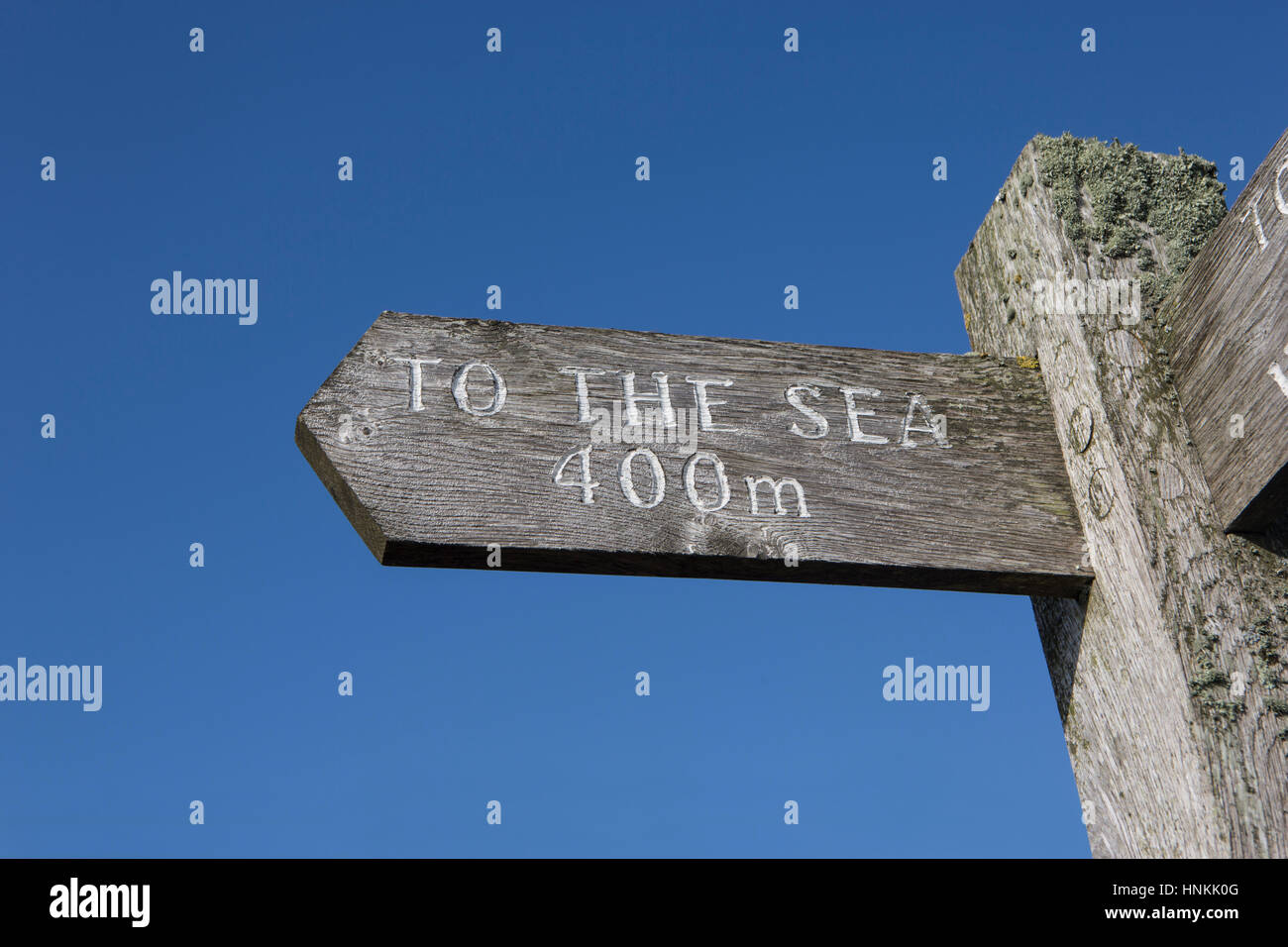 A seaside sign Stock Photo - Alamy