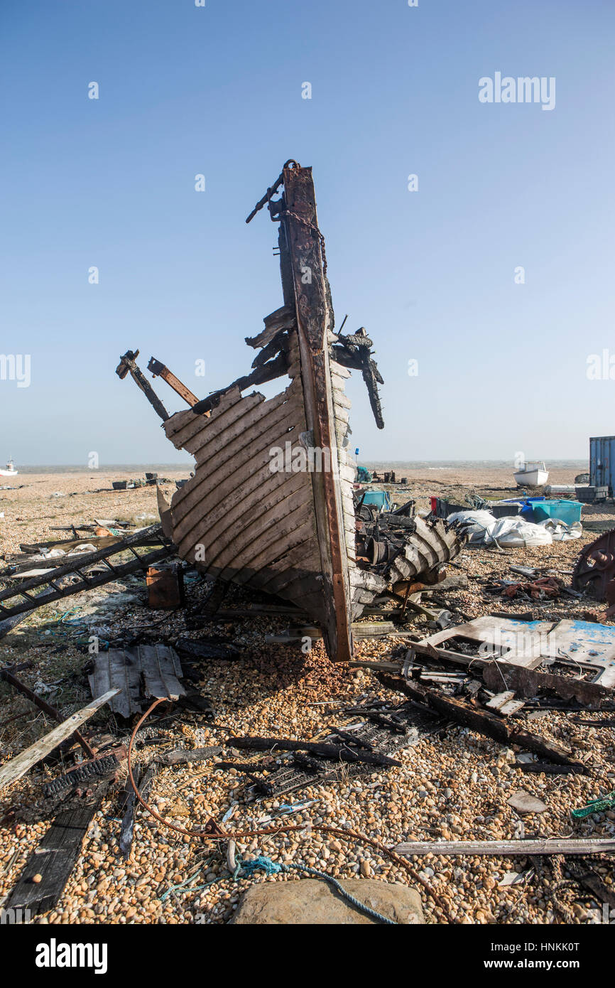 Burned burnt boat hi-res stock photography and images - Alamy
