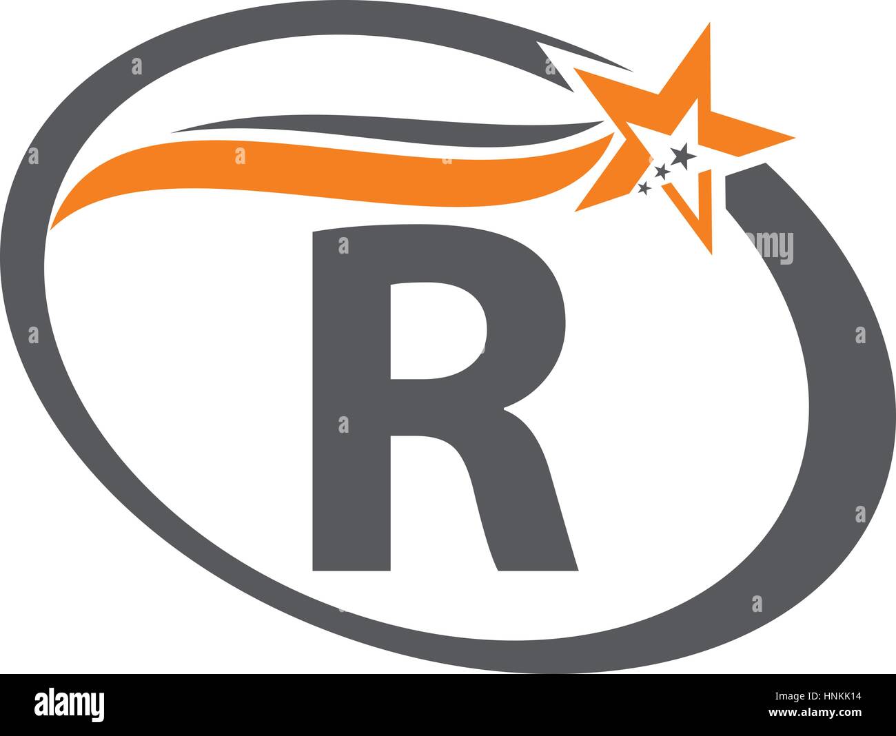 Star Swoosh Letter R Stock Vector Image & Art - Alamy