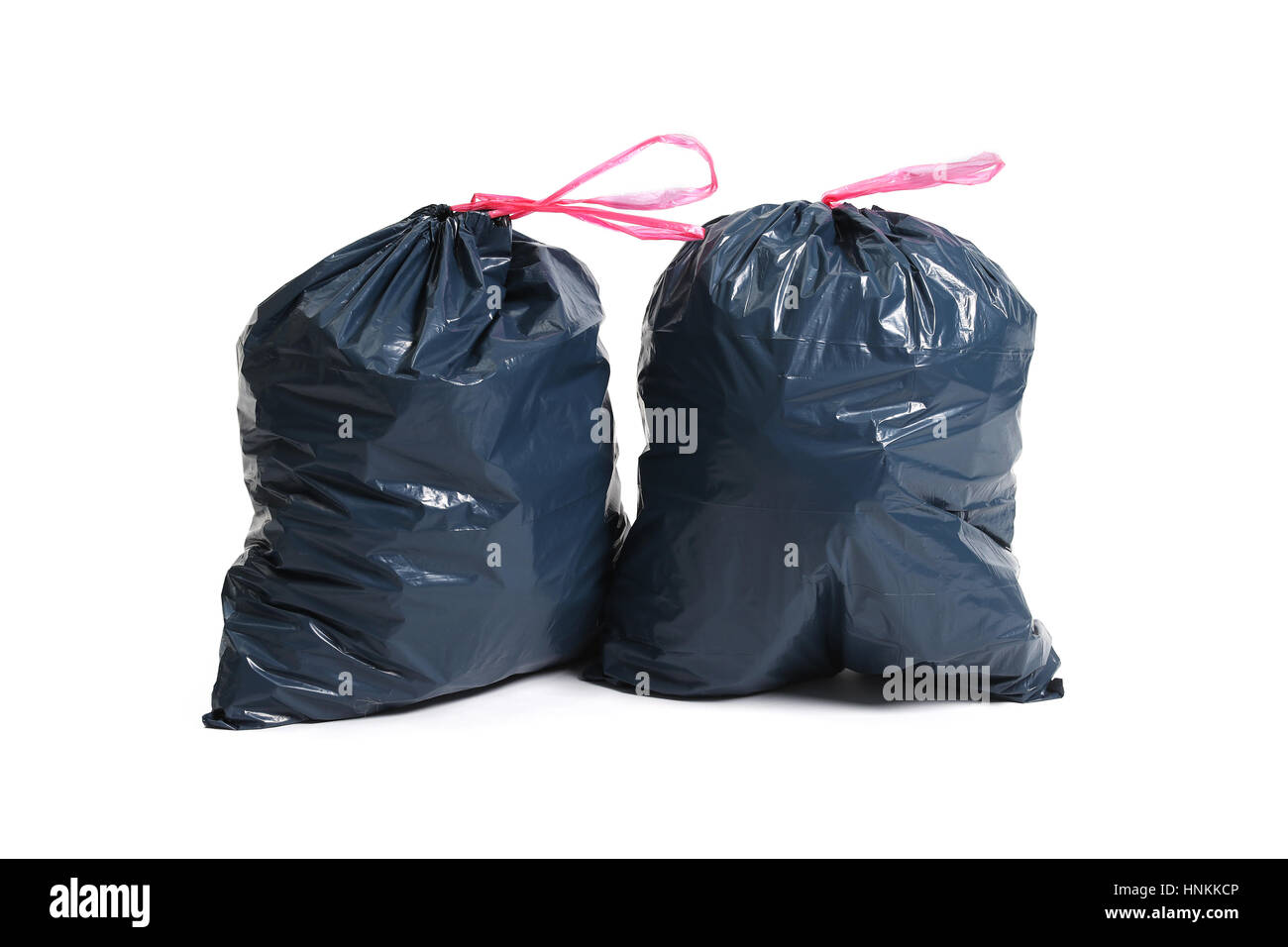 Pollution. Trash bag on a white background Stock Photo - Alamy
