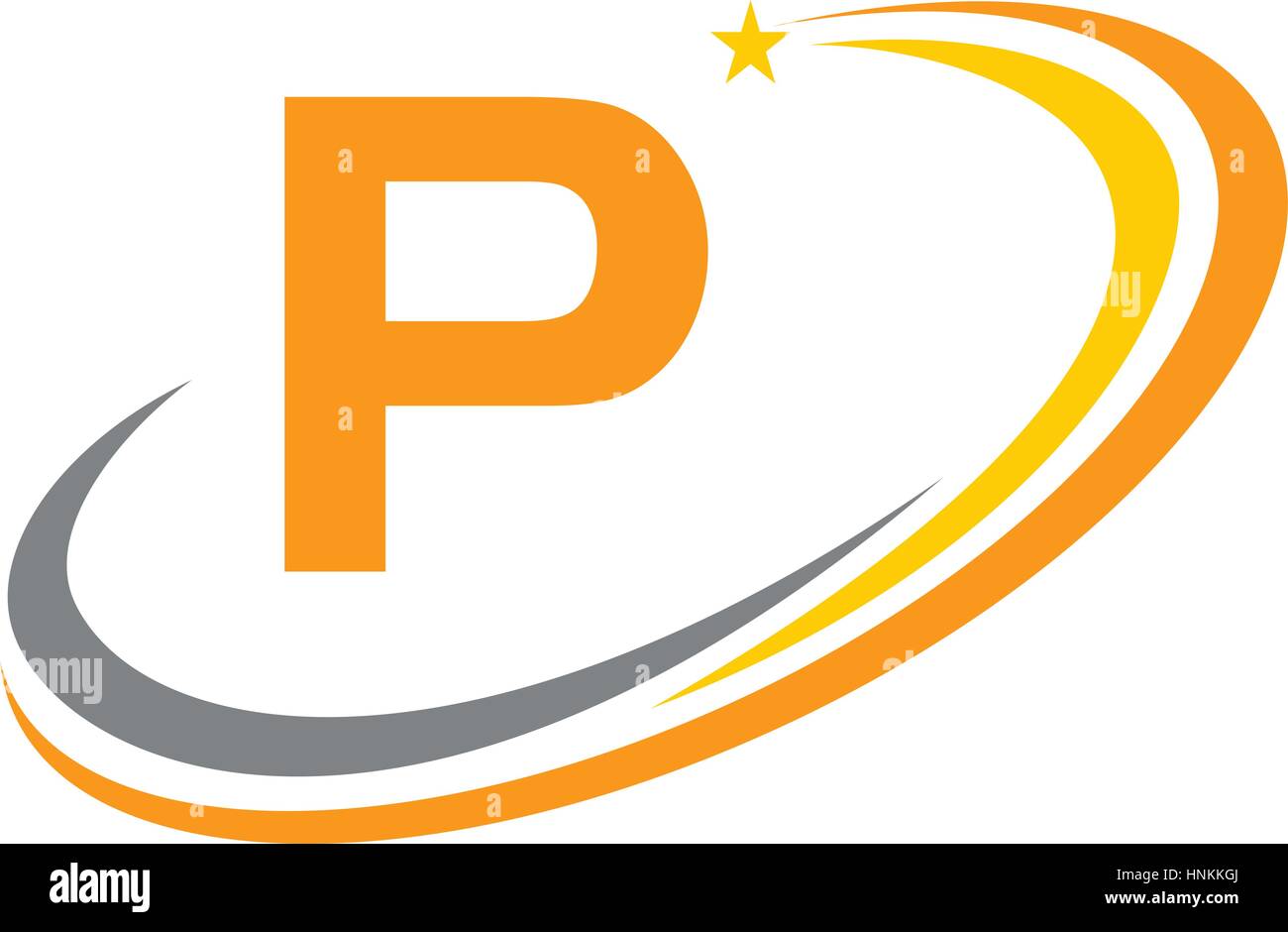 Modern Logo Solution Initial P Stock Vector Image & Art - Alamy