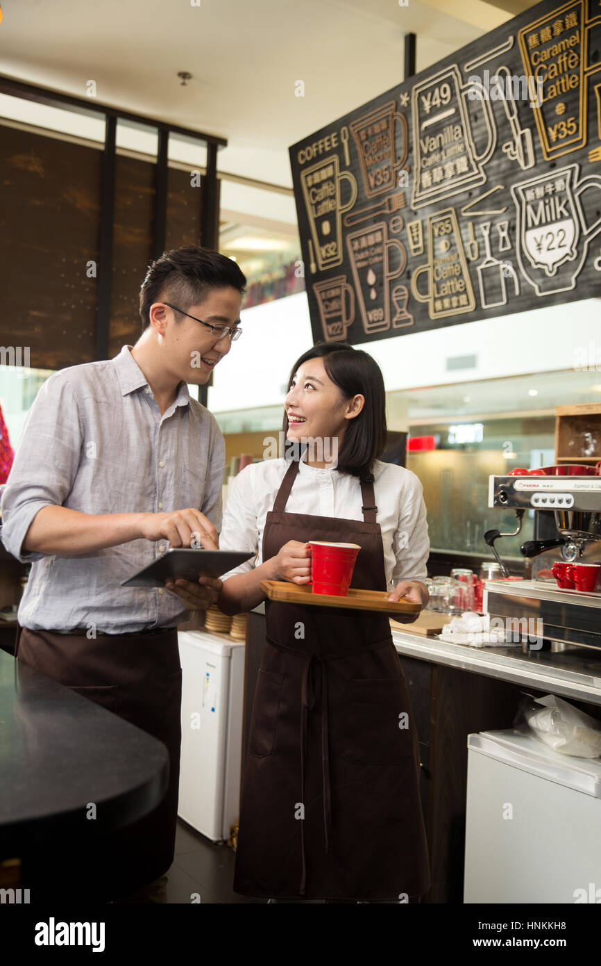 Cafe attendant hi-res stock photography and images - Alamy