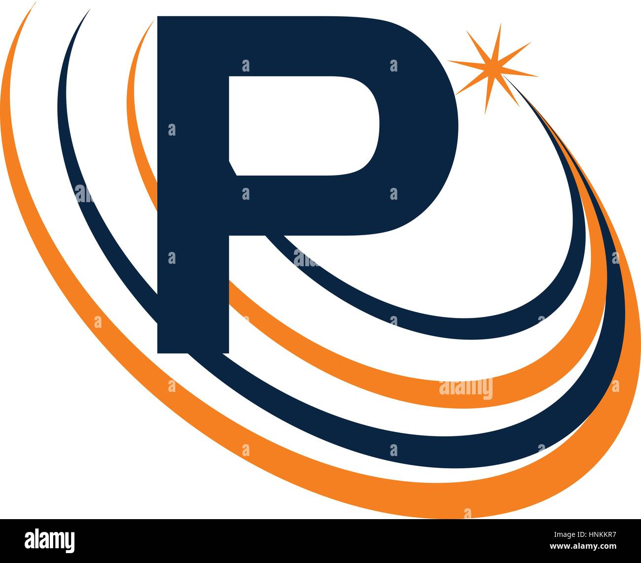Star Swoosh Letter P Stock Vector Image & Art - Alamy