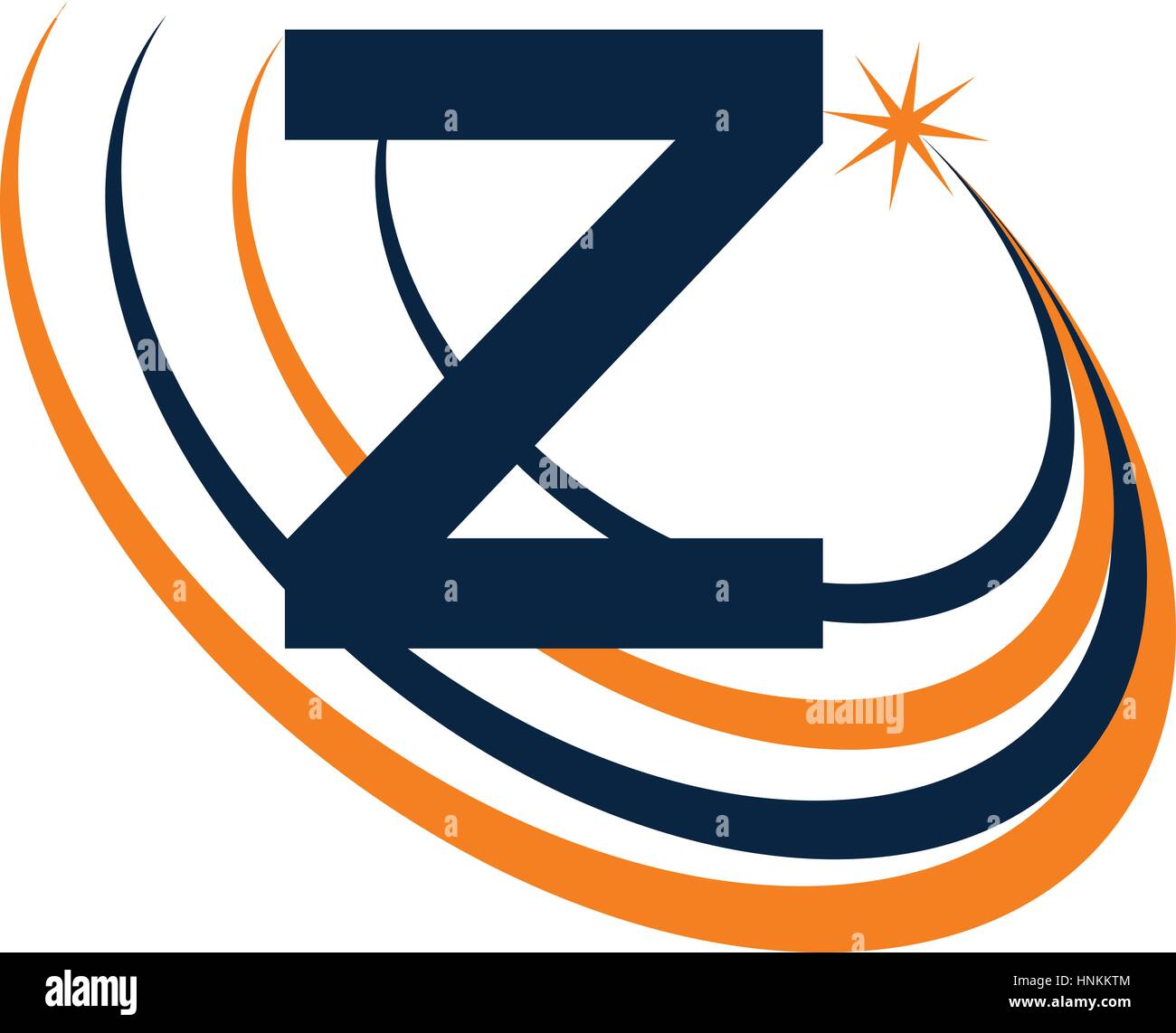 Star Swoosh Letter Z Stock Vector Image & Art - Alamy