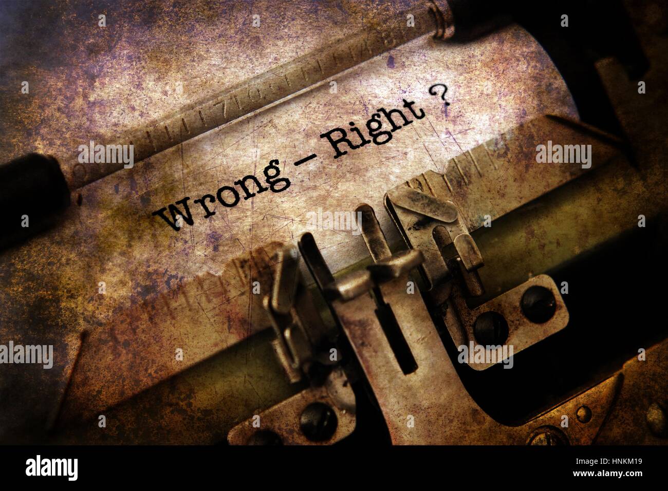 Moral ethics right and wrong hi-res stock photography and images - Alamy