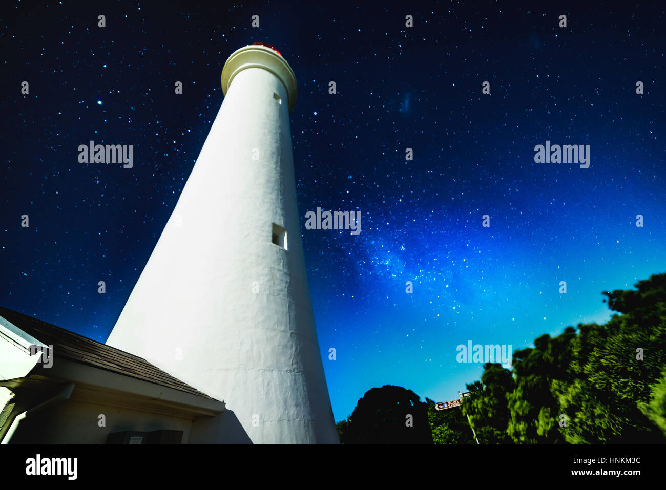 Split Point Lighthouse at night Stock Photo - Alamy