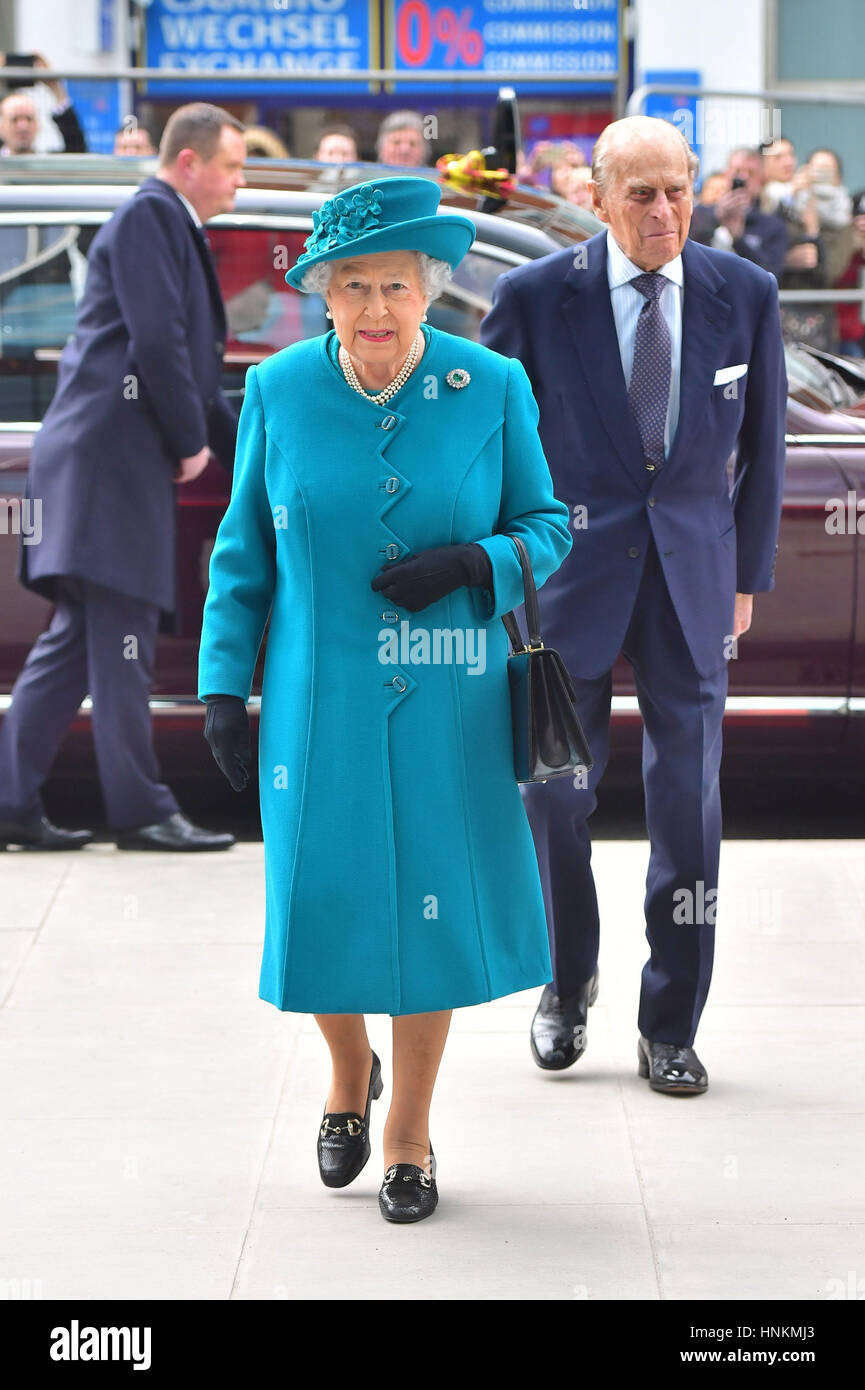 Queen Elizabeth II and the Duke of Edinburgh attend the official ...