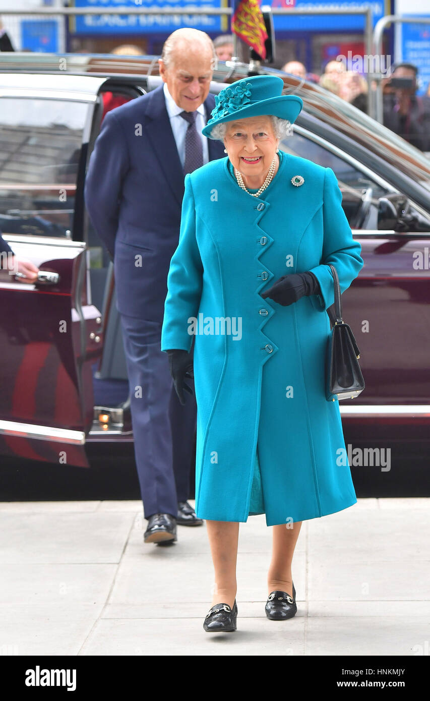Queen Elizabeth II and the Duke of Edinburgh attend the official ...