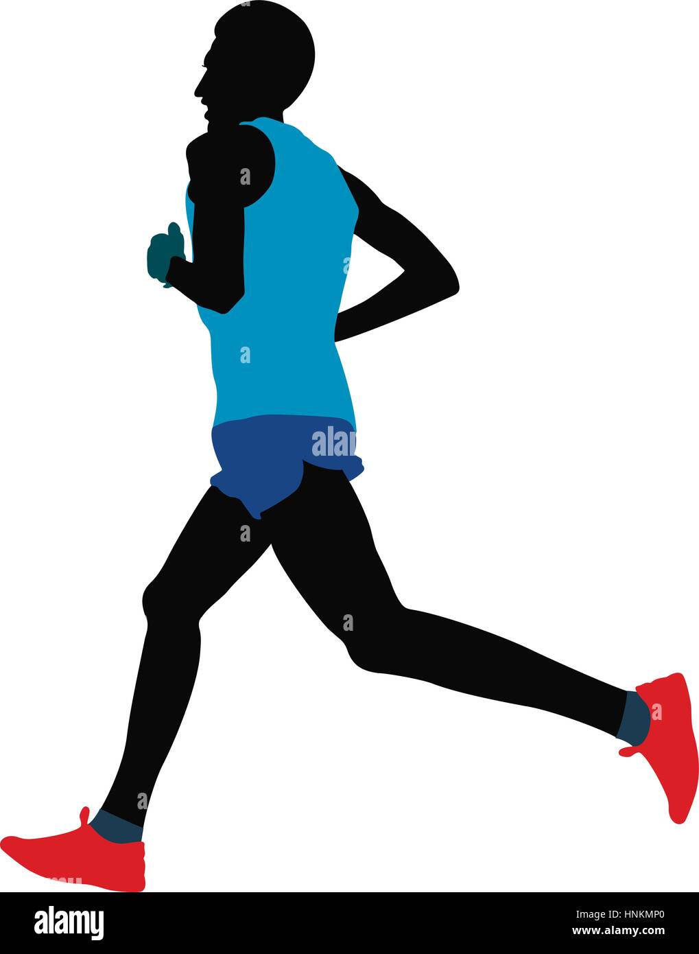 European running Stock Vector Images - Alamy