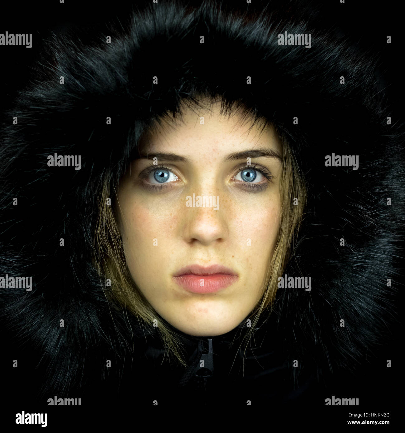 Blonde girl with blue eyes hi-res stock photography and images - Alamy