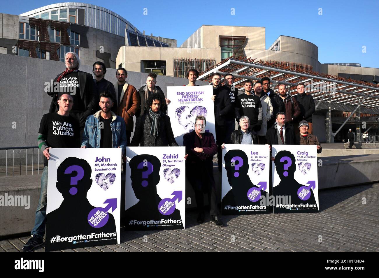 Fathers for Justice outside the Scottish Parliament in Edinburgh as ...
