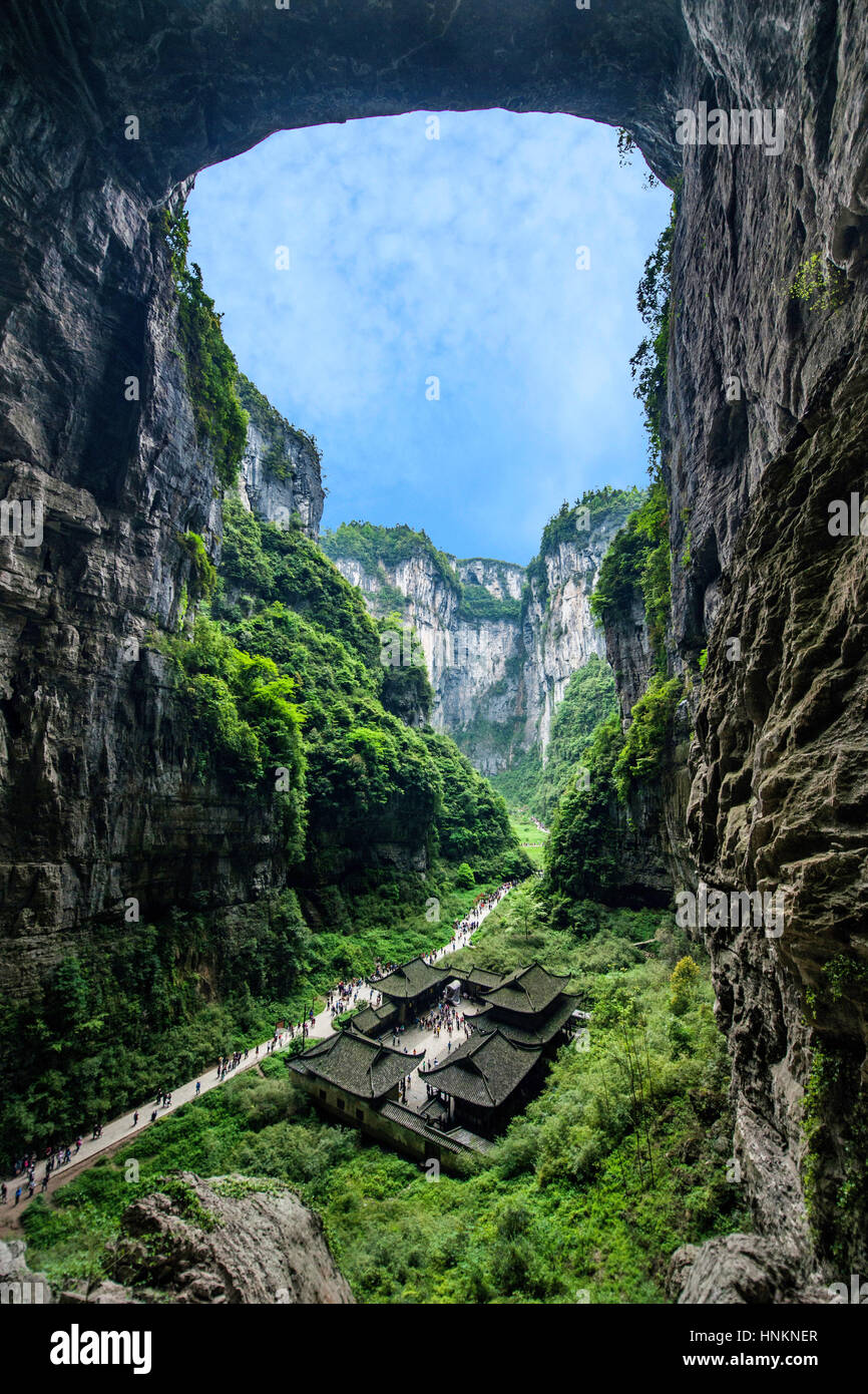 Chongqing Wulong natural bridge,China Stock Photo - Alamy