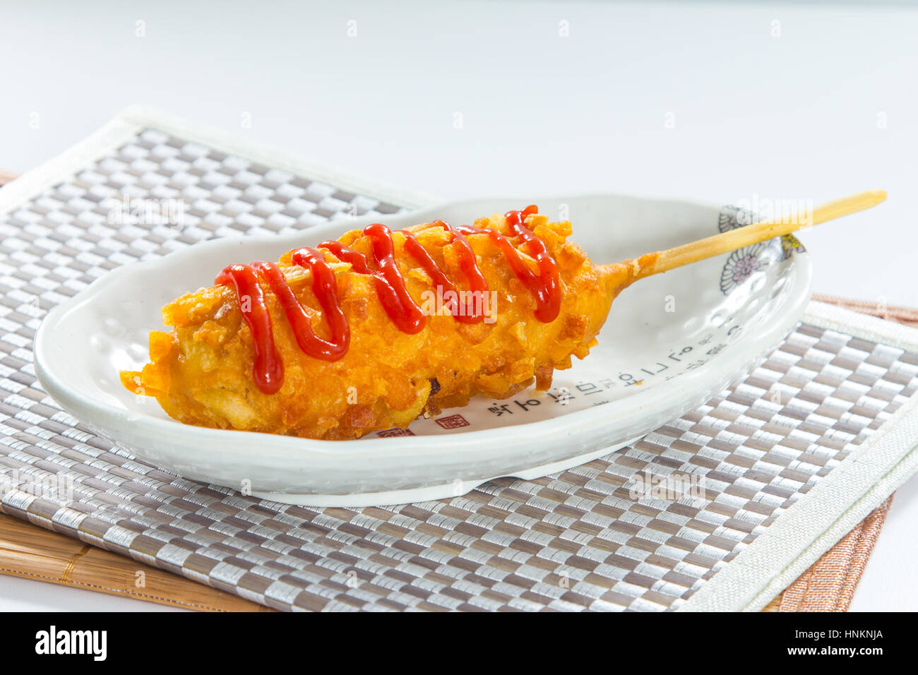 Deep fried hotdog hi-res stock photography and images - Alamy