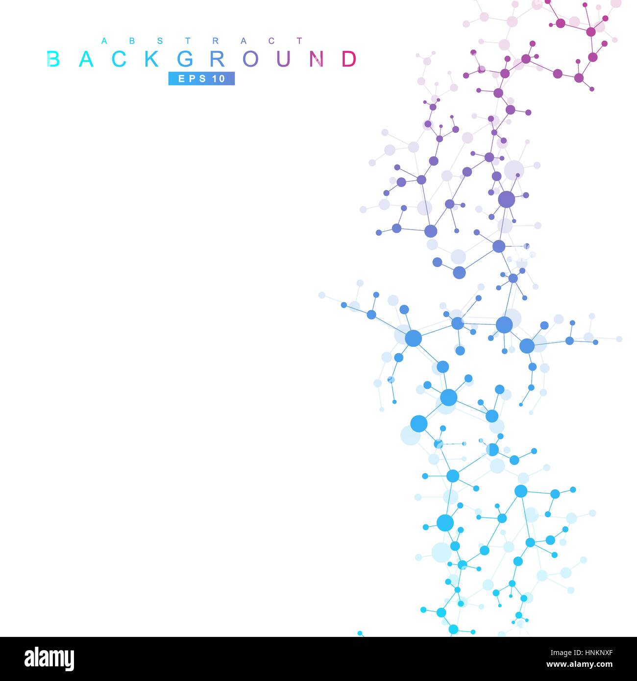 Structure molecule and communication. Dna, atom, neurons. Scientific ...