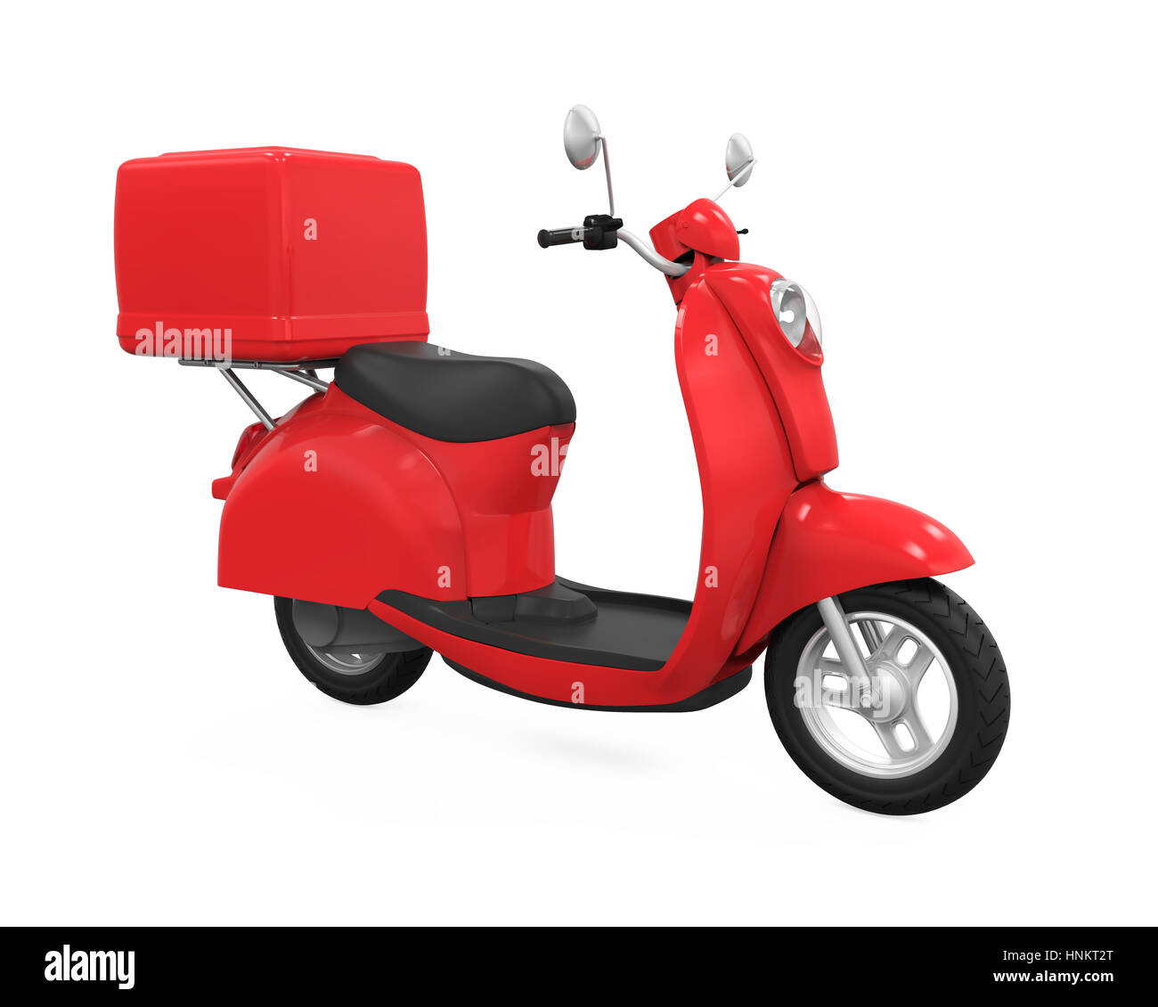 Motorcycle Delivery Box Isolated Stock Photo - Alamy