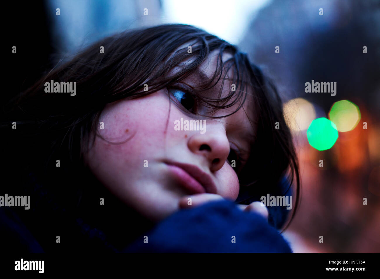 Sad Boy Alone Crying In Rain