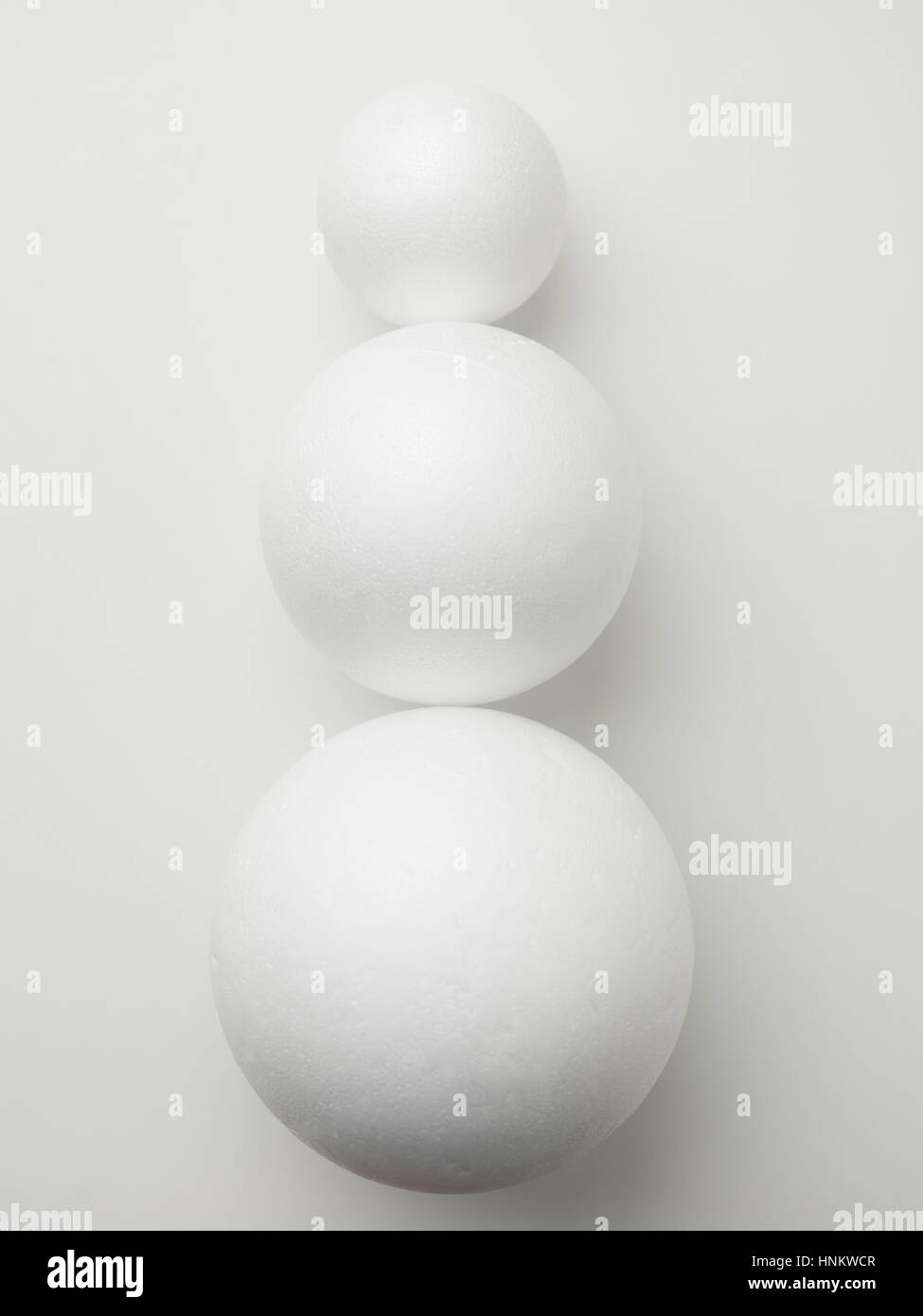 abstract snowman made from spheres on a white background Stock Photo ...
