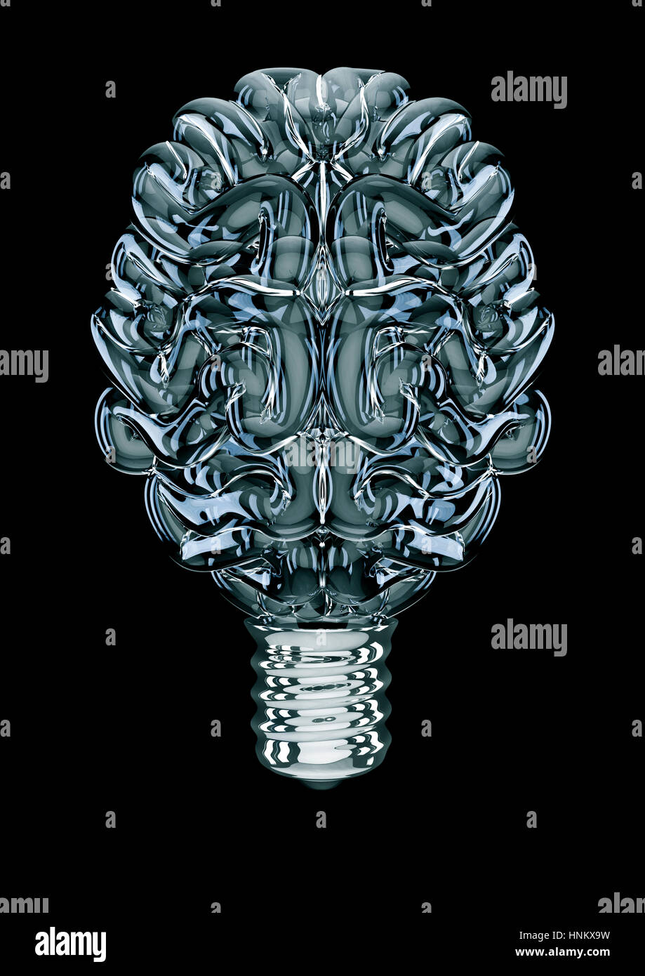 Brain bulb light hi-res stock photography and images - Alamy