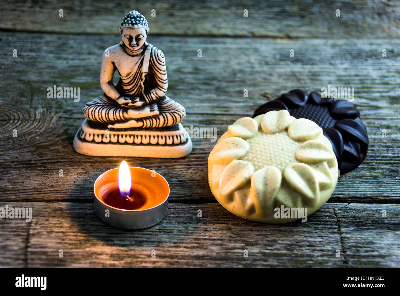 natural chocolate and Buddha Stock Photo - Alamy