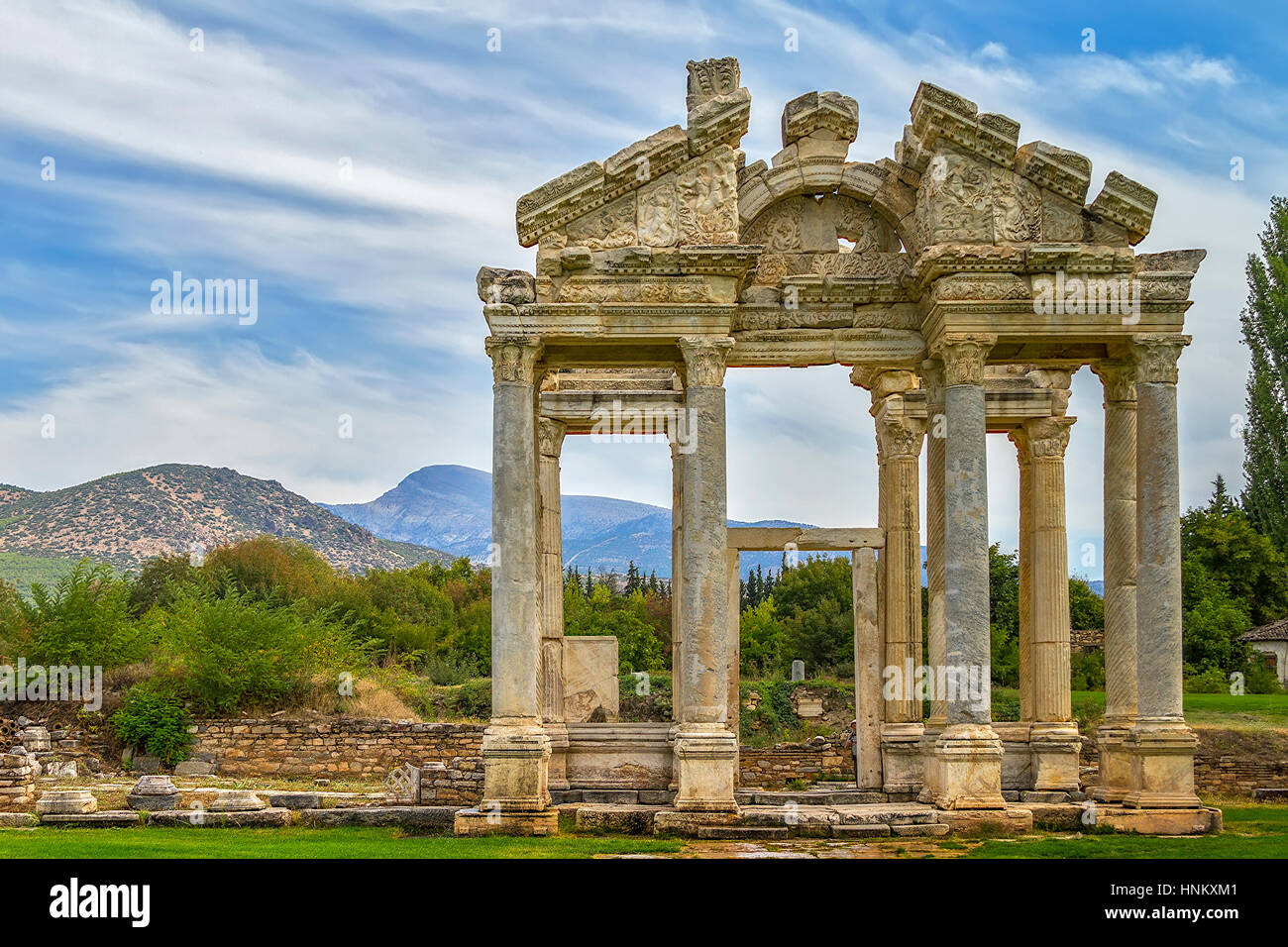 Sebasteion Tetrapylon Aphrodisias, Turkey Stock Photo - Alamy