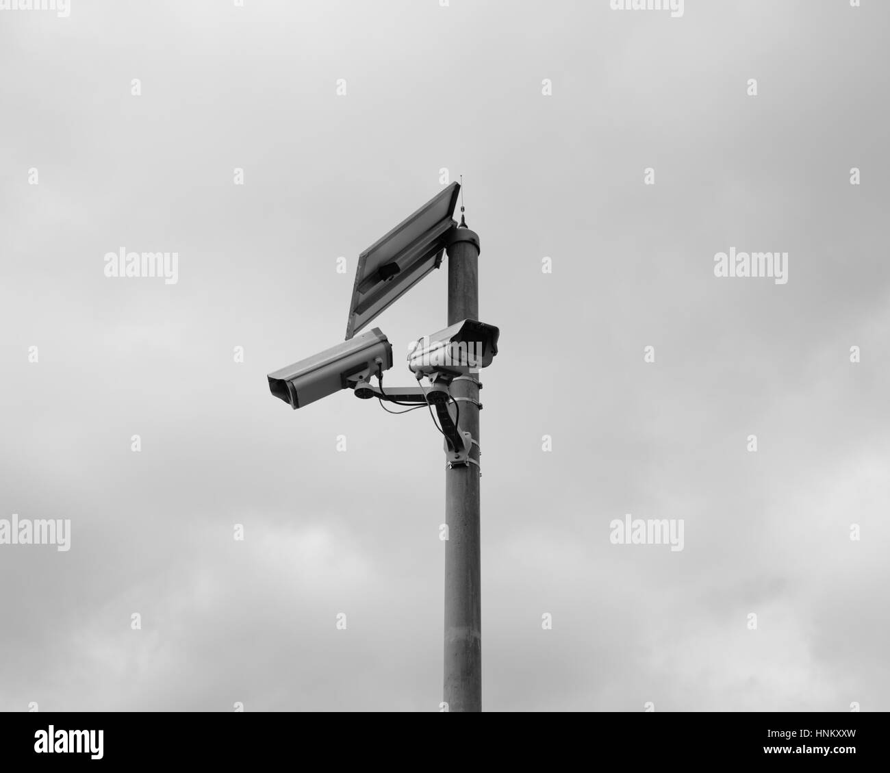 Pole solar panel Black and White Stock Photos & Images - Alamy