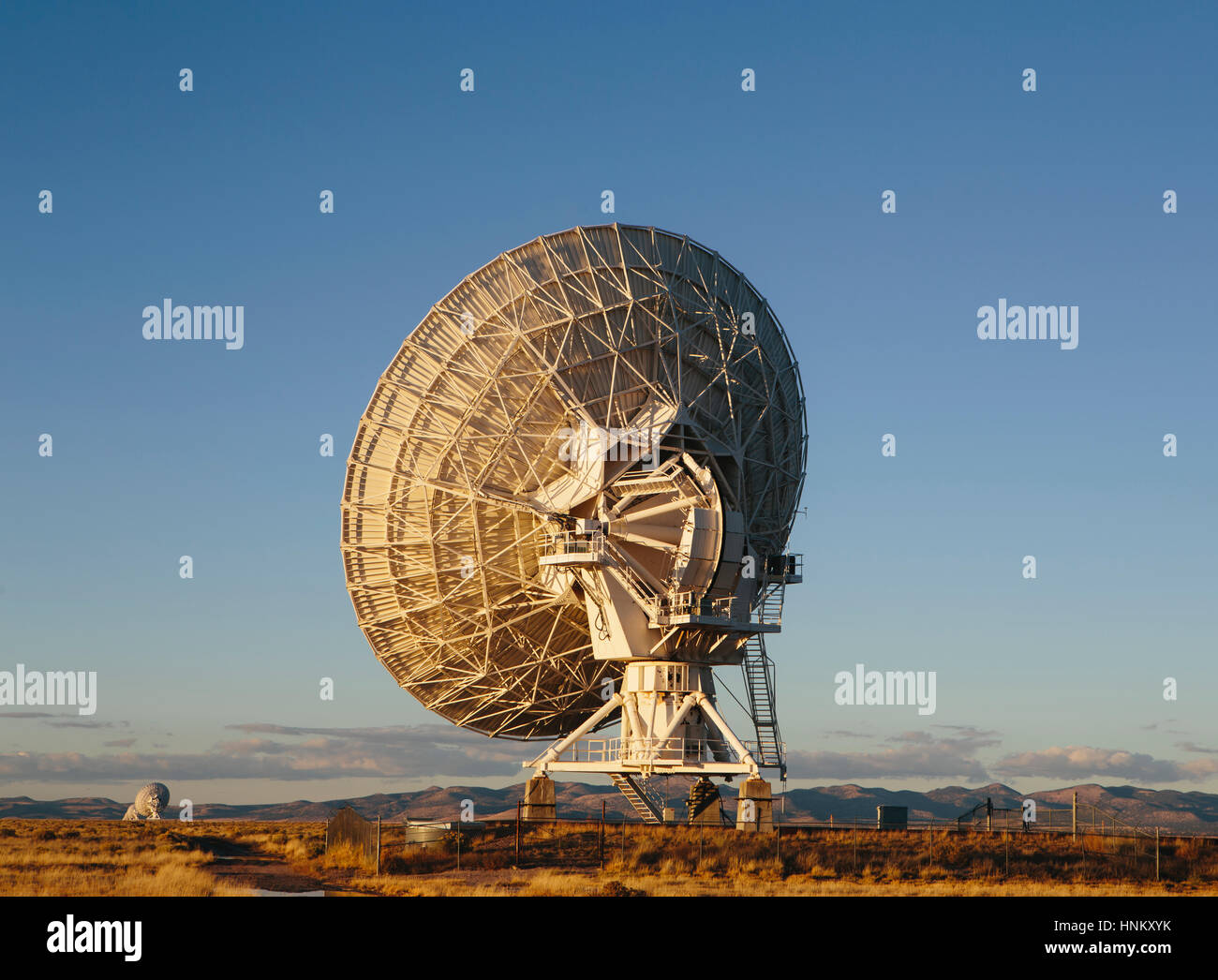 Large radio antennas, also know as The Very Large Array (VLA), used to ...