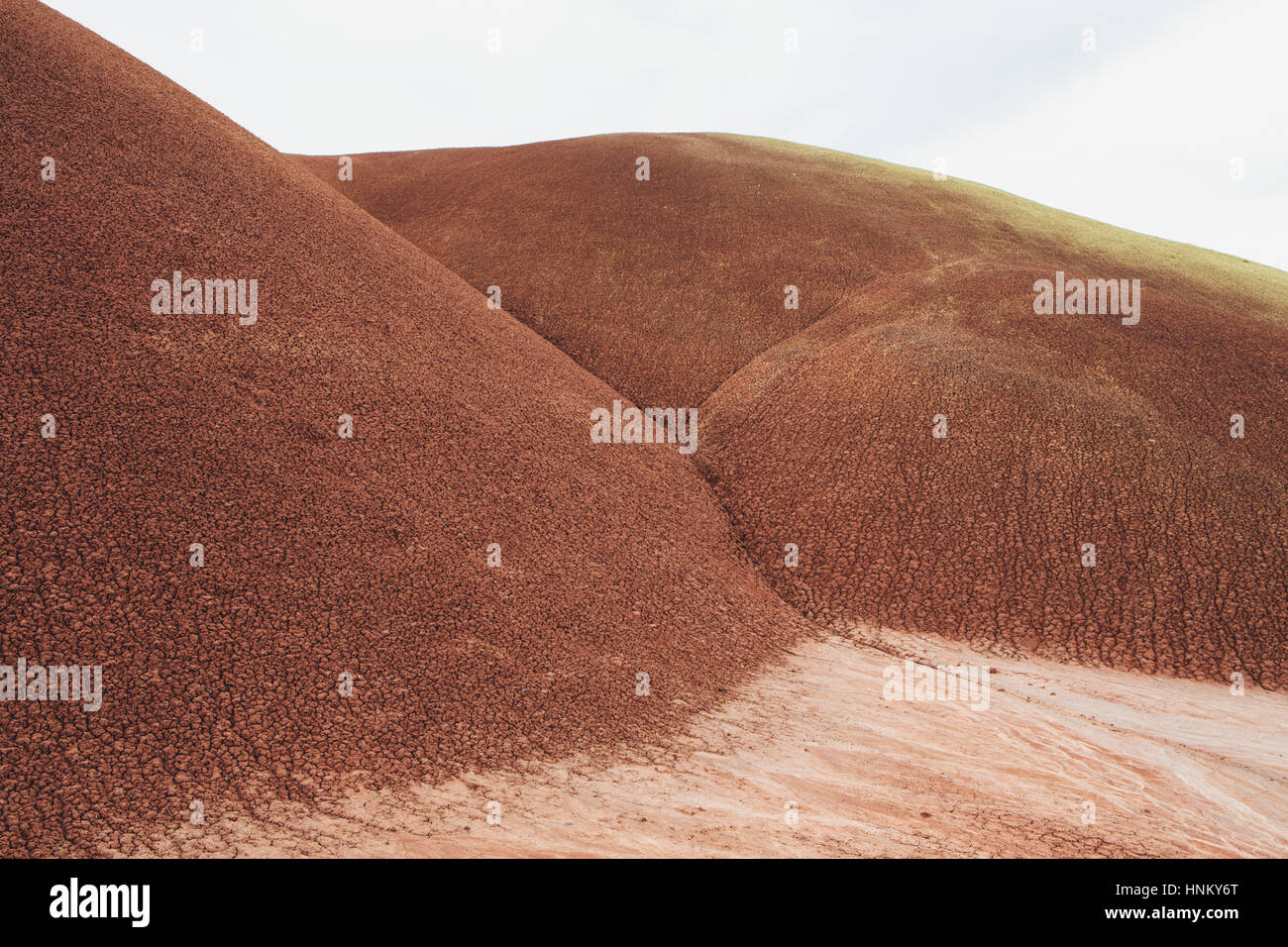 The red rocks of the Painted Desert landscape in the John Day Fossil ...