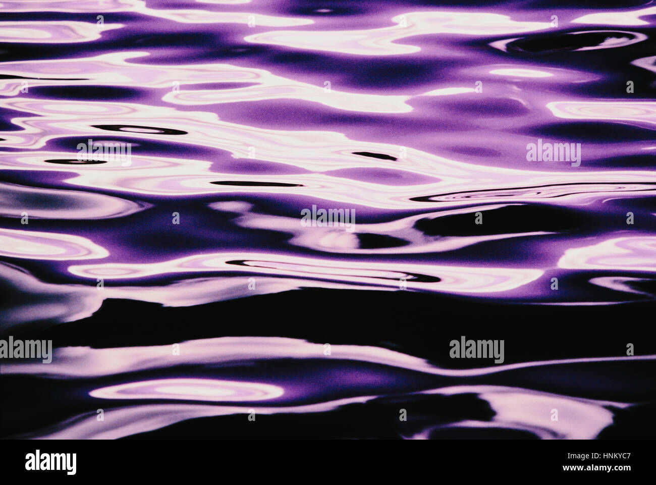 The ocean surface, ripples on the water. Shadow and light reflections ...