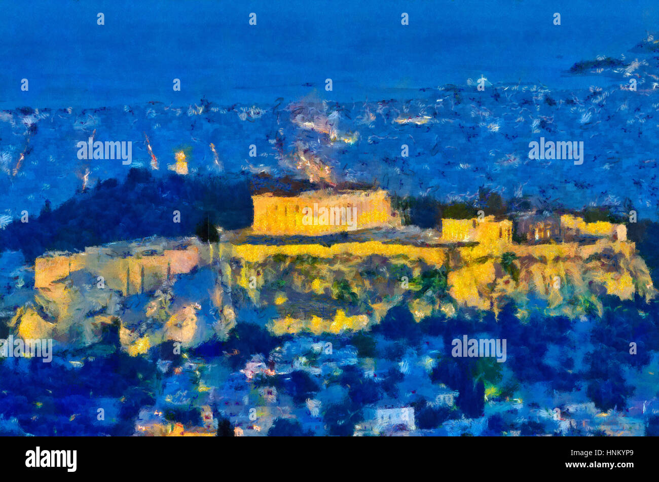 Acropolis of Athens in Greece during dawn Stock Photo - Alamy