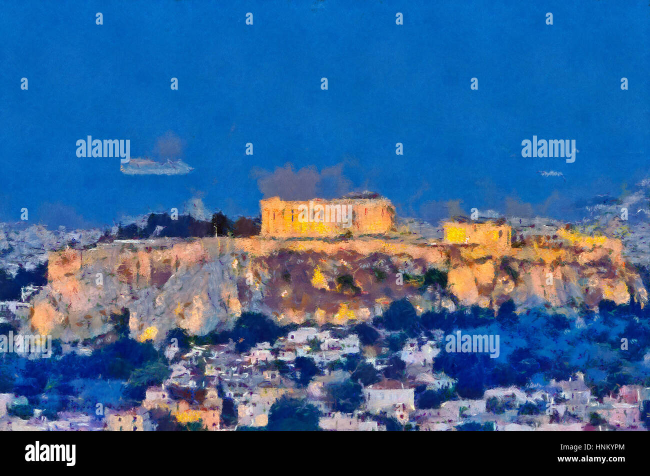 Acropolis of Athens in Greece during dawn Stock Photo - Alamy
