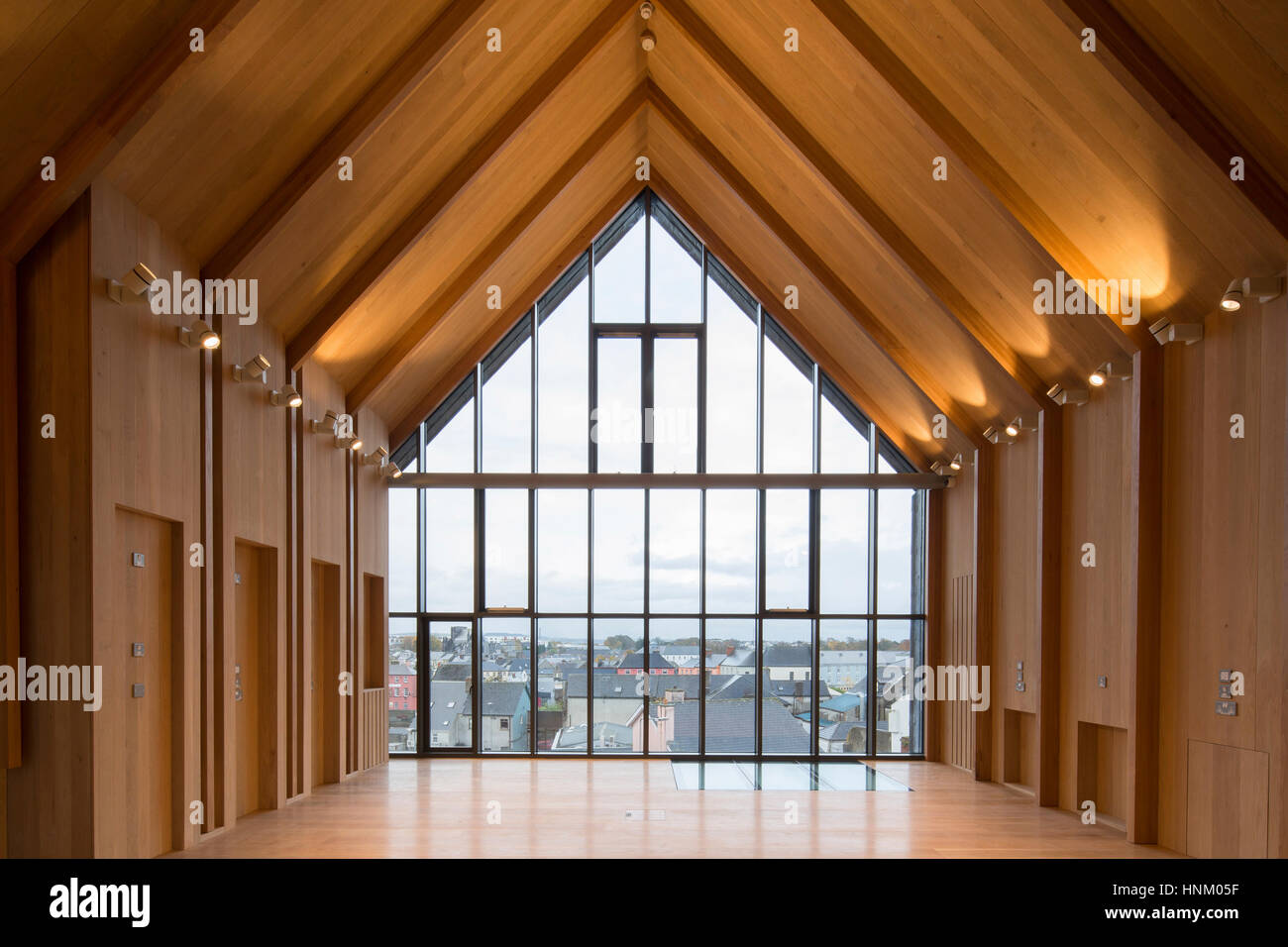 Modern chancel room overlooking town of Kilkenny. St Mary Hall Kilkenny ...