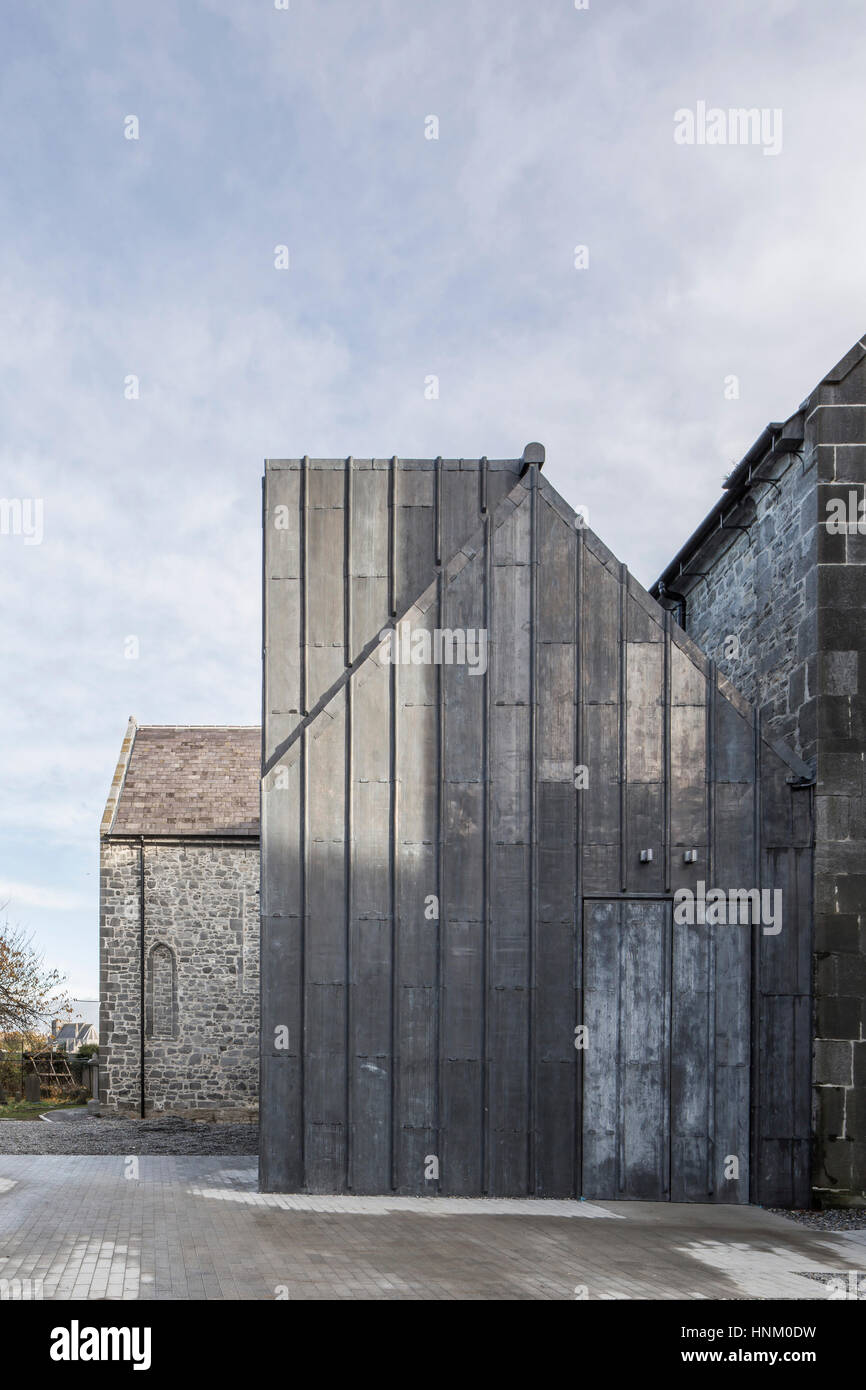 Lead cladding of added volume. St Mary Hall Kilkenny, Kilkenny, Ireland ...