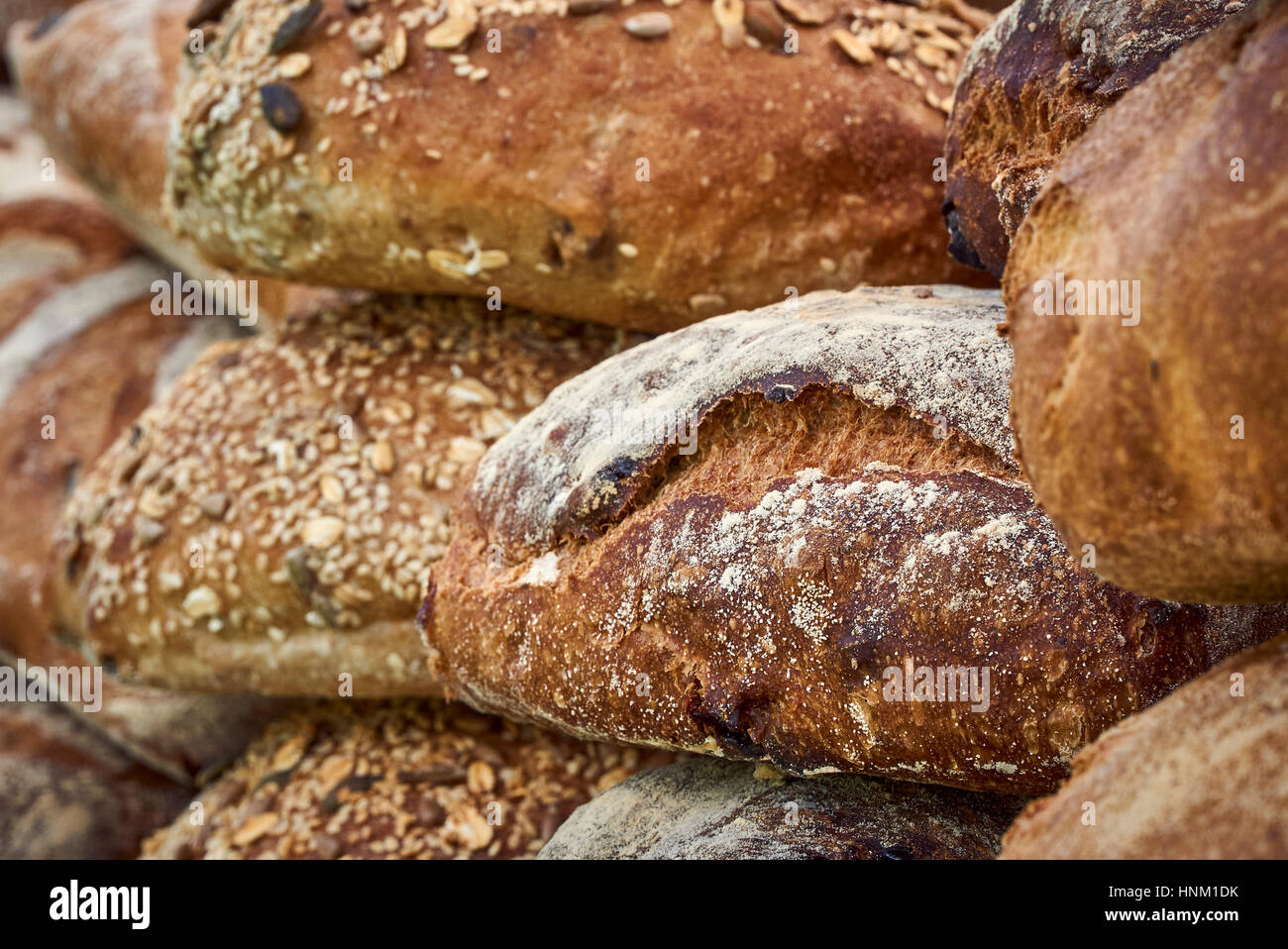 Variety freshly baked loaves bread hi-res stock photography and images ...