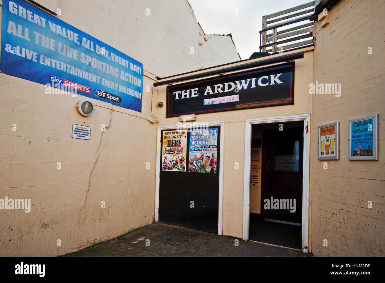 Back-street Blackpool bar Stock Photo - Alamy