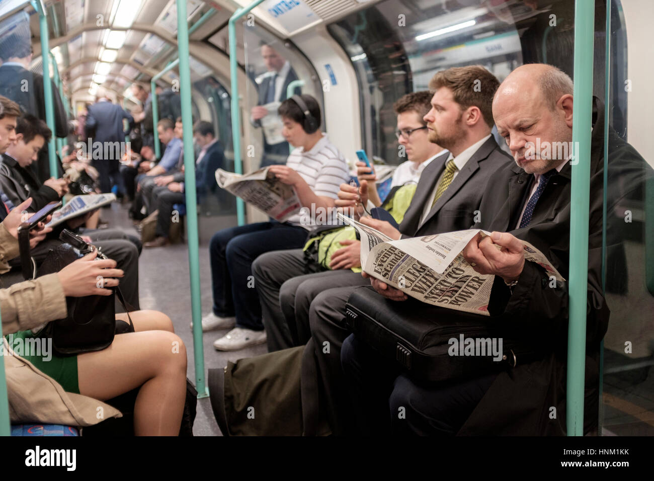Northern line london commuters hi-res stock photography and images - Alamy