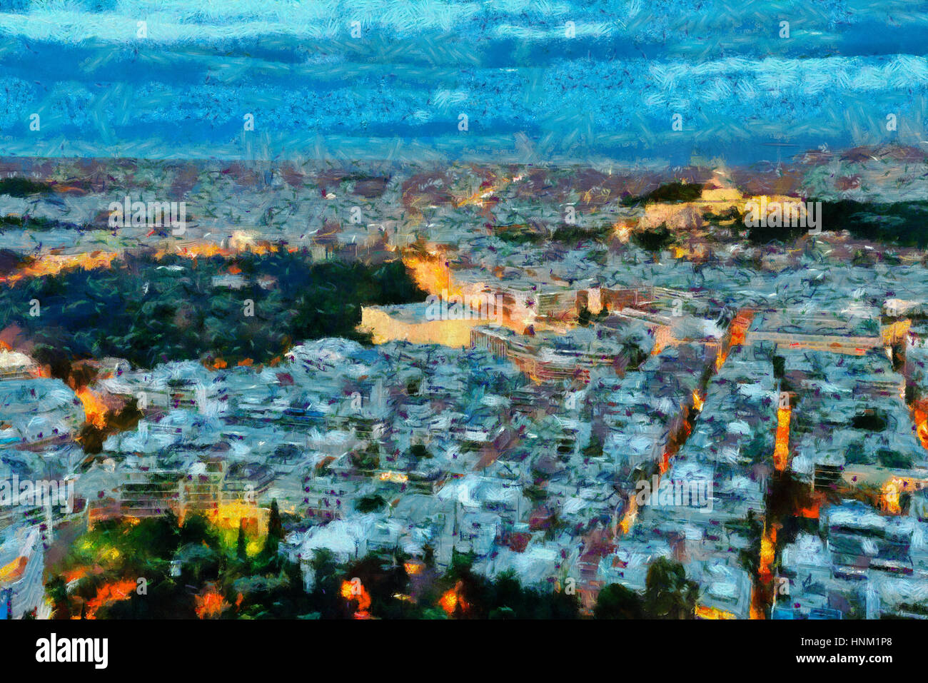 Lykabettus athens hi-res stock photography and images - Alamy