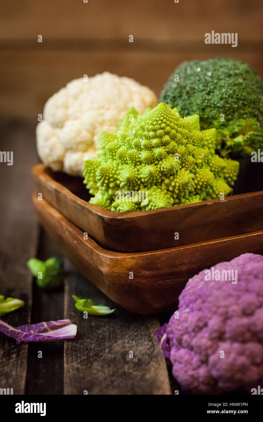 Purple romanesco broccoli hi-res stock photography and images - Alamy