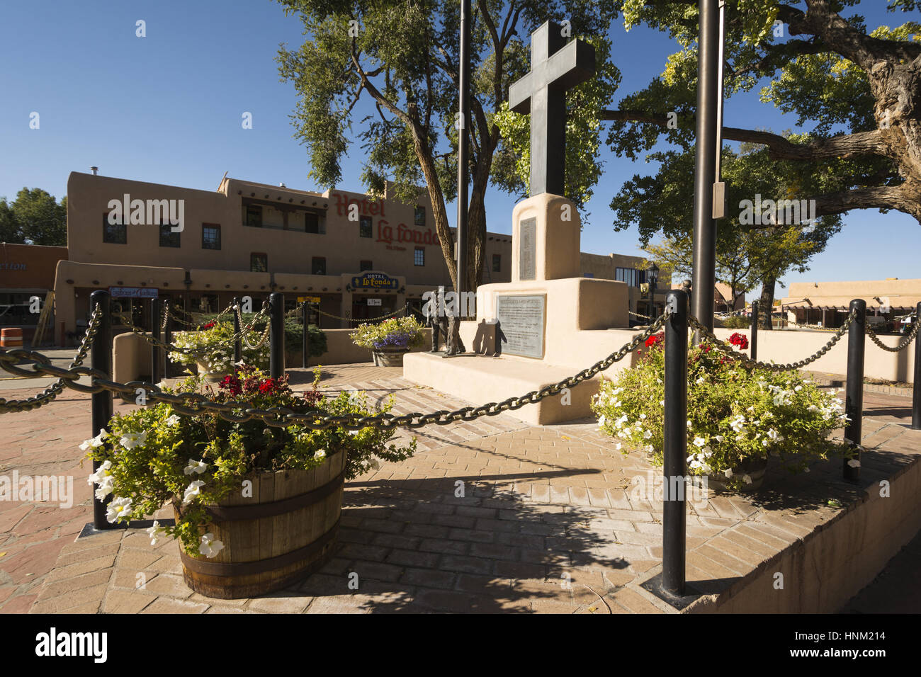 New Mexico, Taos, Historic Taos Plaza Stock Photo - Alamy