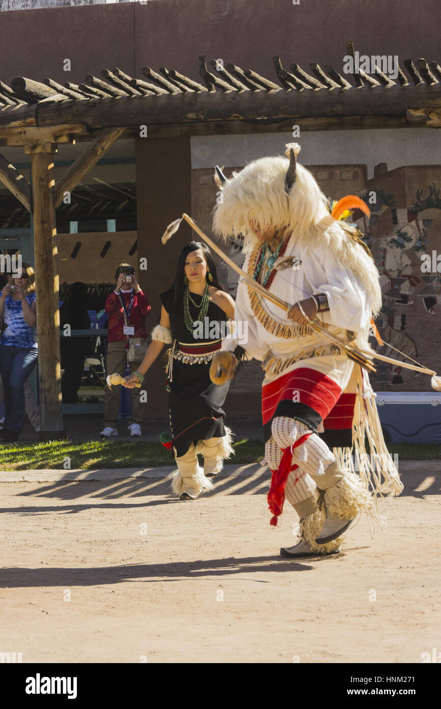 New Mexico, Albuquerque, Indian Pueblo Cultural Center, Nambe dance ...