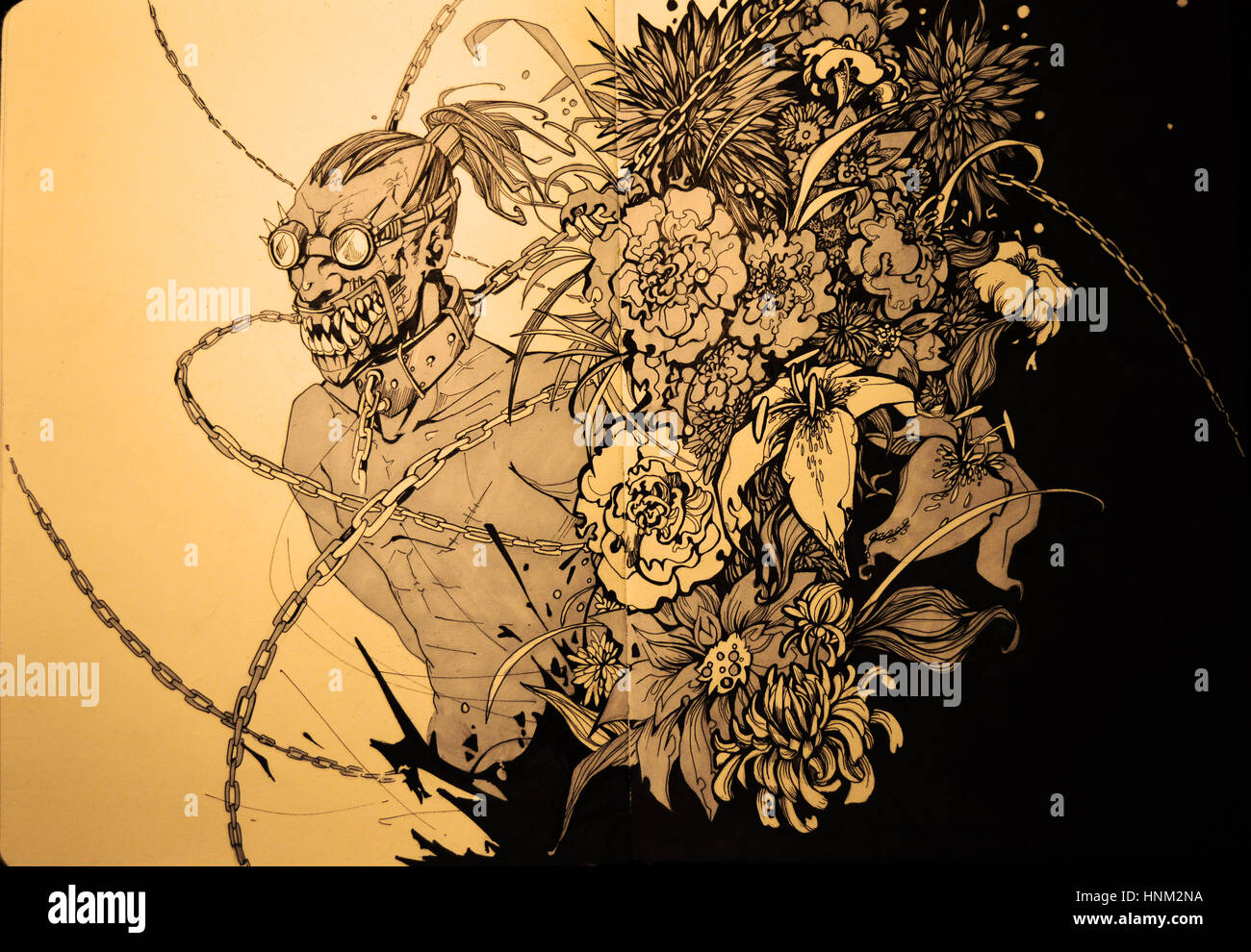 Negative space drawing hi-res stock photography and images - Alamy