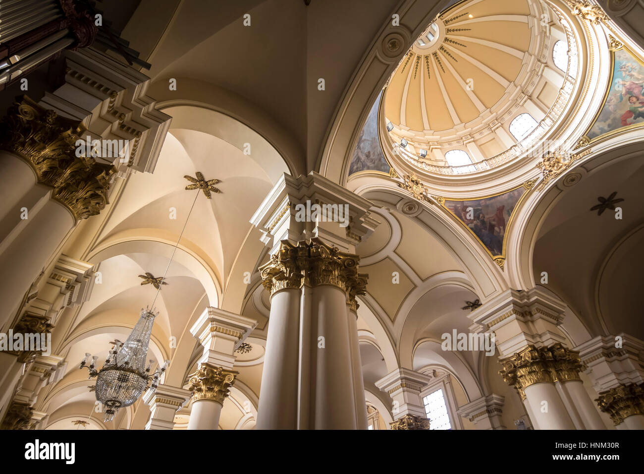 Interior of the Primatial Cathedral of Bogota. Bogota, Colombia Stock ...