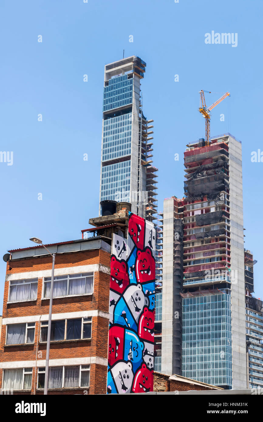 Bogotá Downtown Bacatá Towers in construction Stock Photo - Alamy