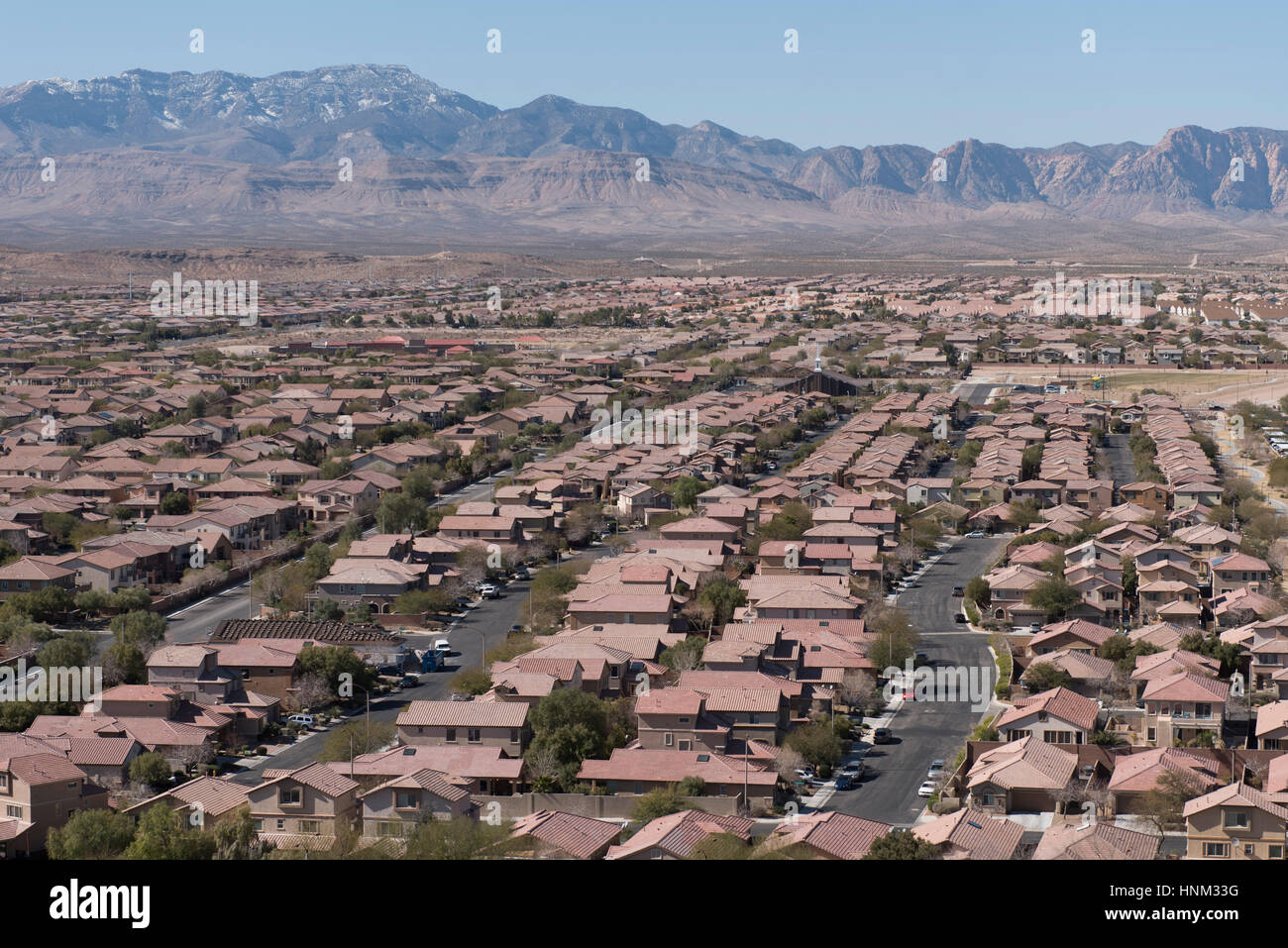 Houses are seen in the suburbs of Las Vegas, Nevada Stock Photo - Alamy