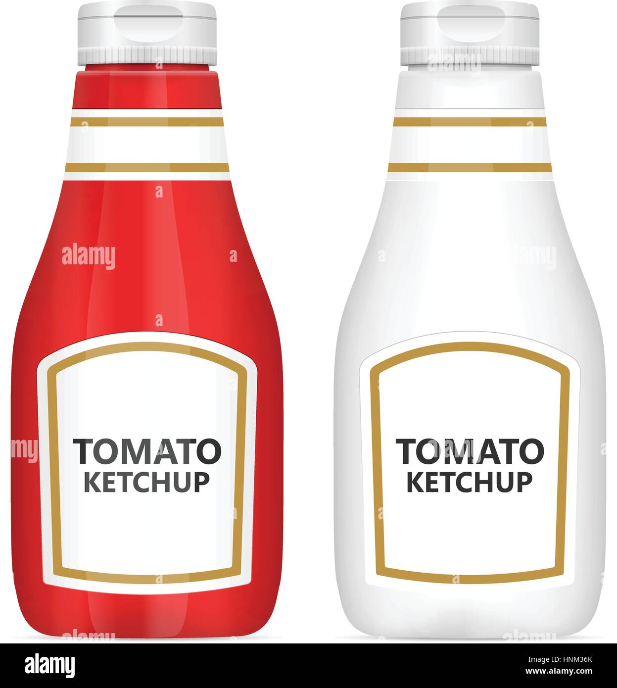Tomato ketchup bottle on a white background Stock Vector Image & Art ...