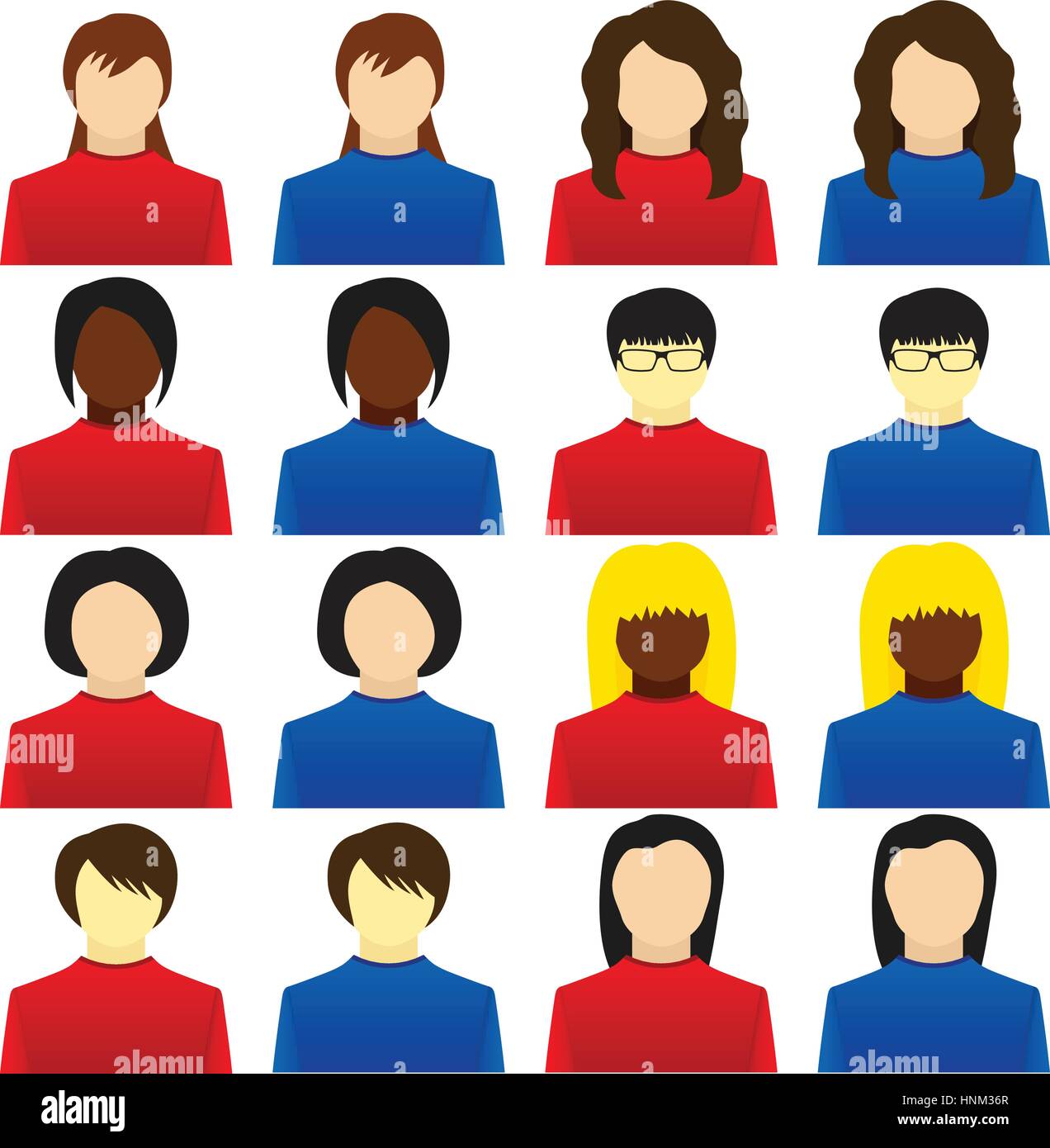 Avatar female woman cartoon Stock Vector Images - Alamy