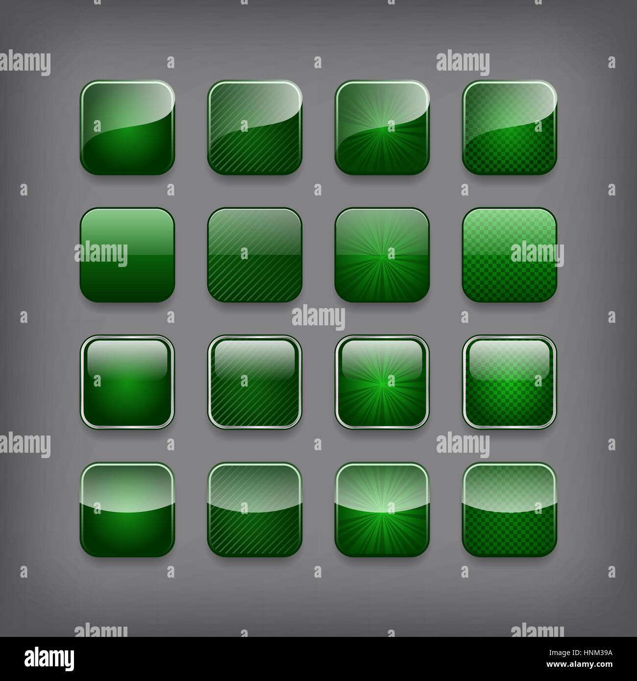 Set of blank green buttons for you design or app Stock Vector Image ...