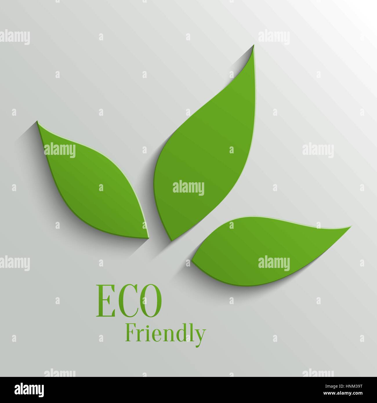 Green eco friendly background - abstract paper leaves Stock Vector ...