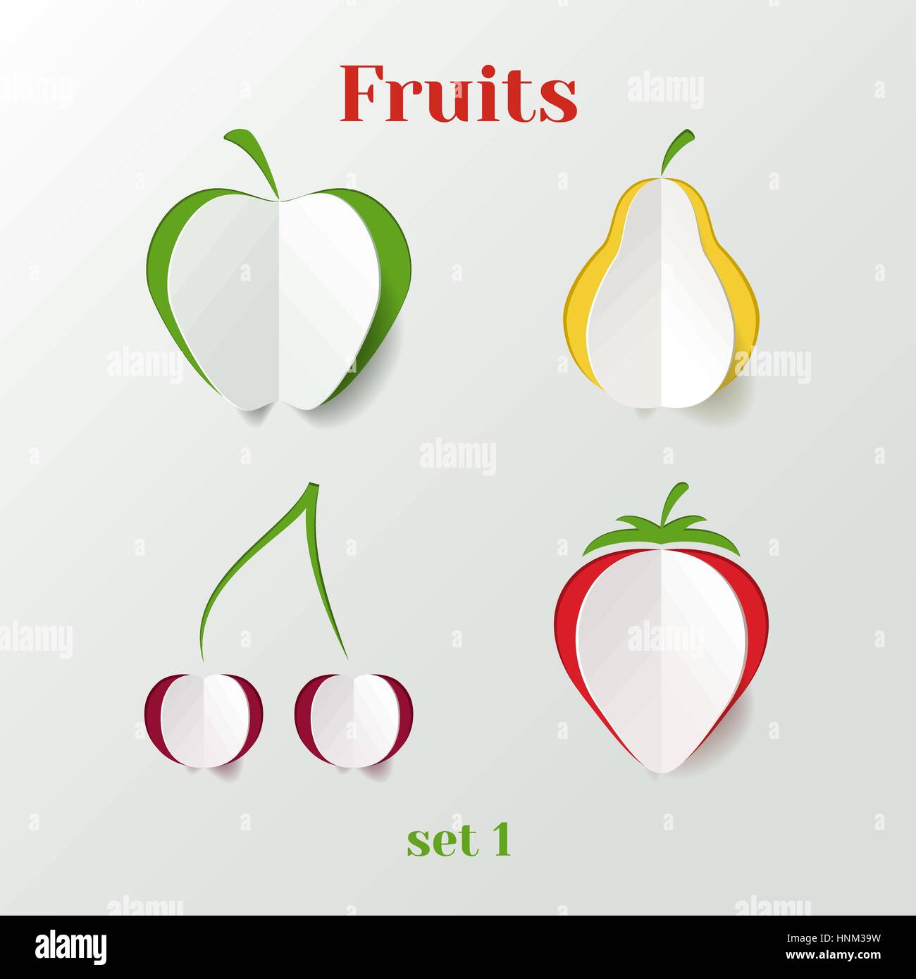 Set vector paper origami Stock Vector Images - Alamy