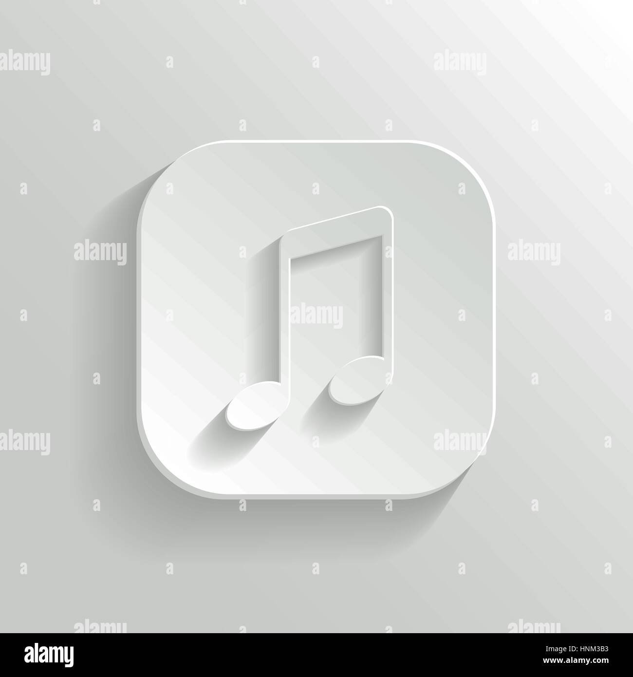 Note icon - vector white app button with shadow Stock Vector Image ...