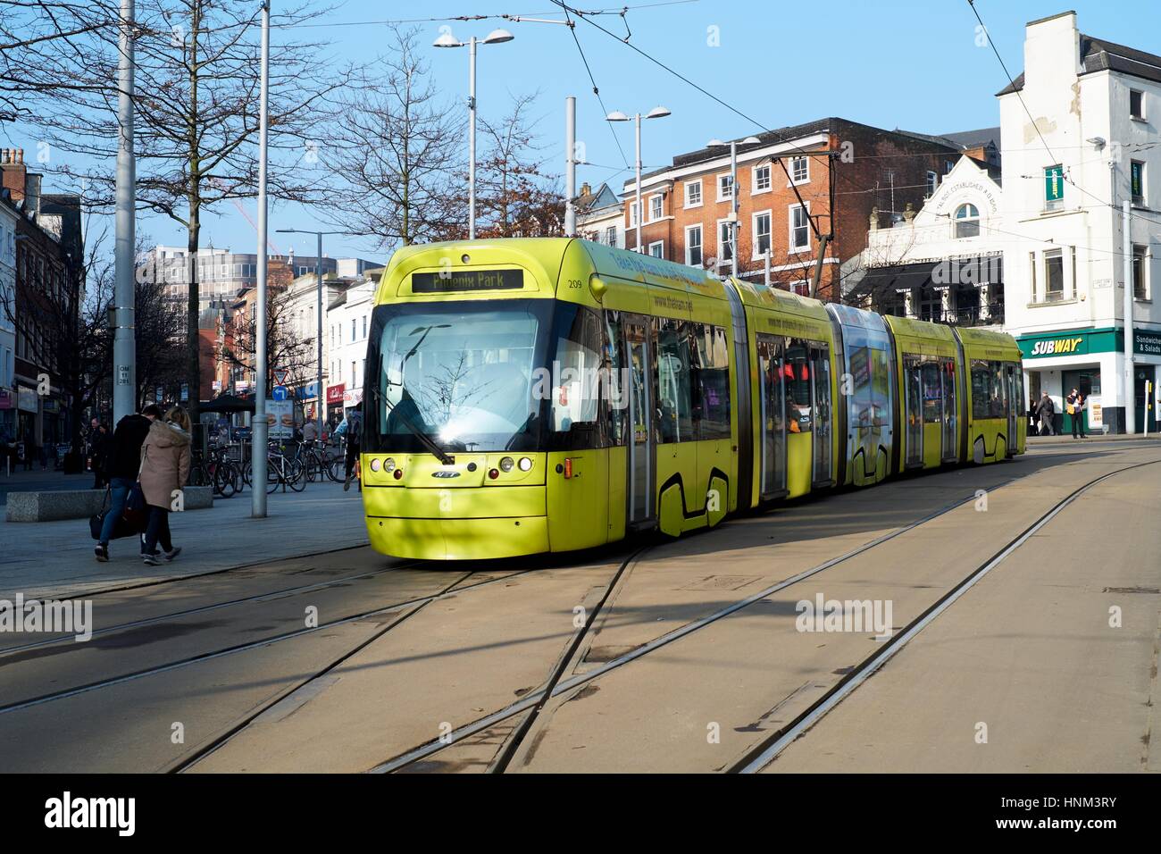 Nottingham tram network hi-res stock photography and images - Alamy
